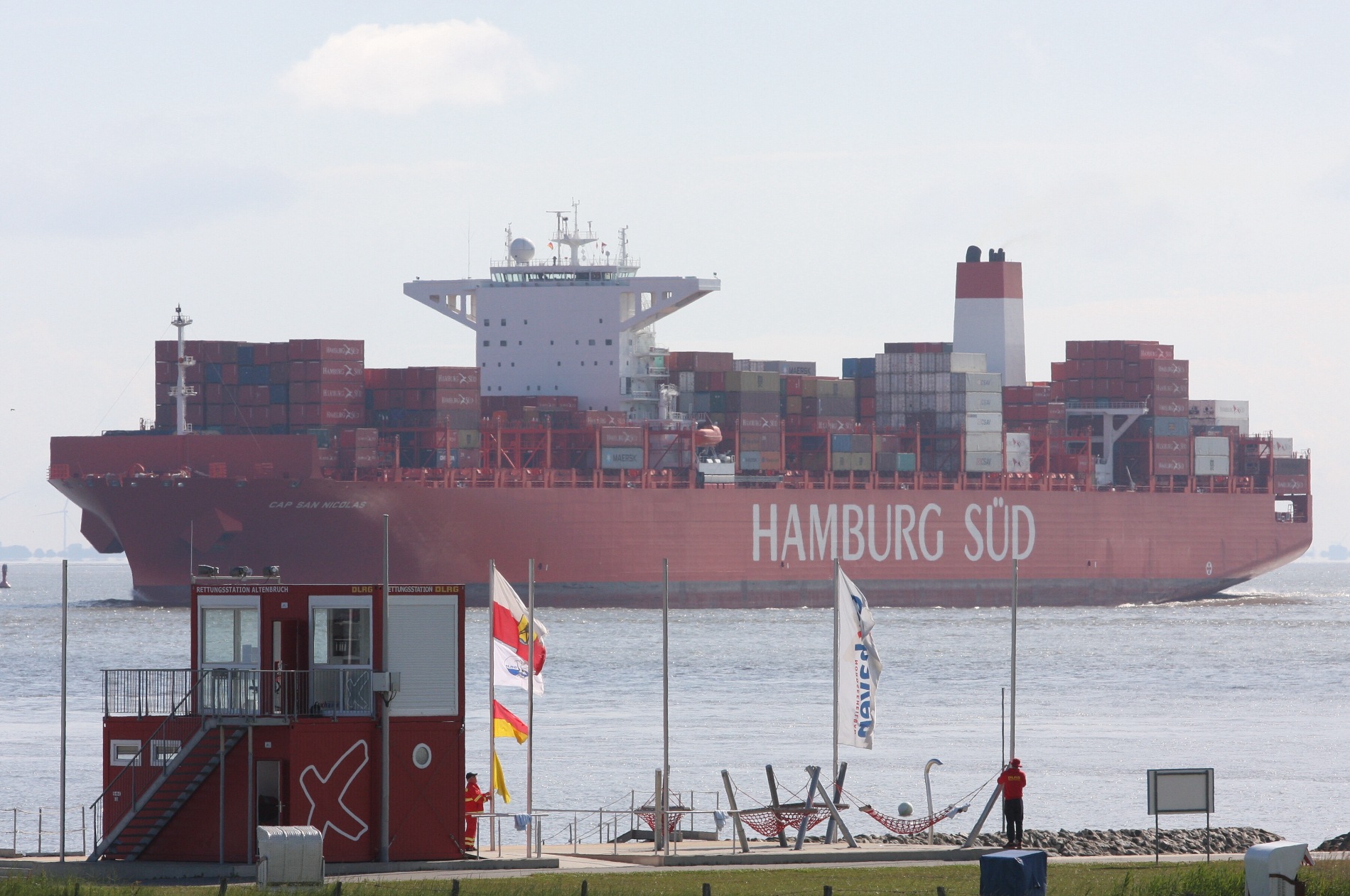 Schiffe vor Cuxhaven