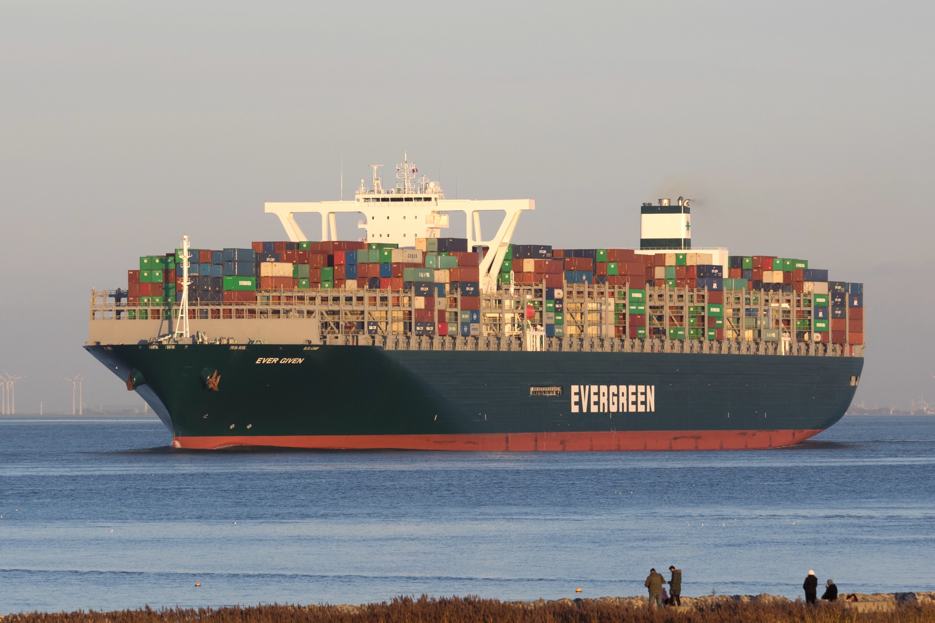 Schiffe vor Cuxhaven