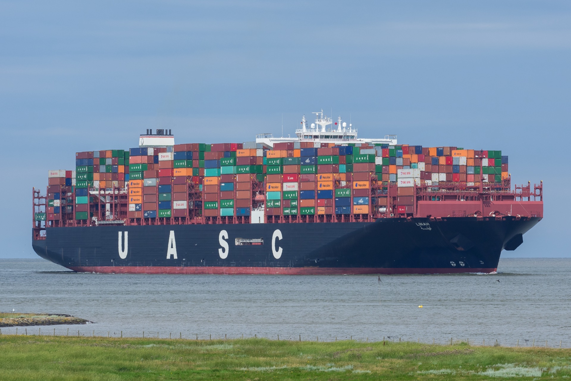 Schiffe vor Cuxhaven