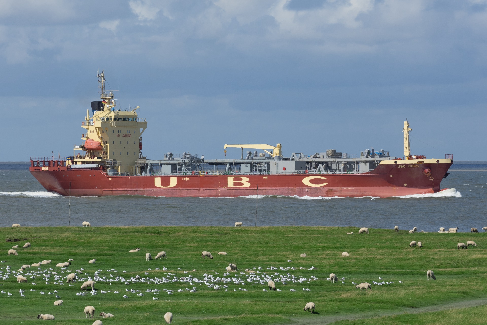 Schiffe vor Cuxhaven